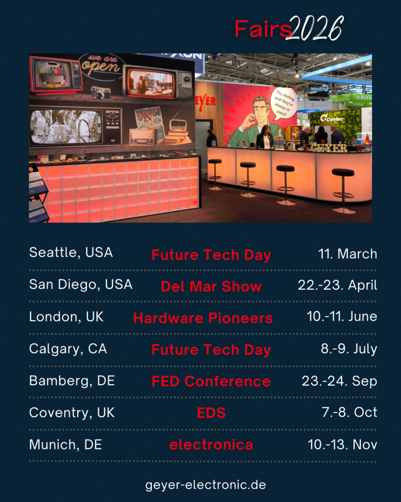 Trade fairs 2026 | GEYER Electronic